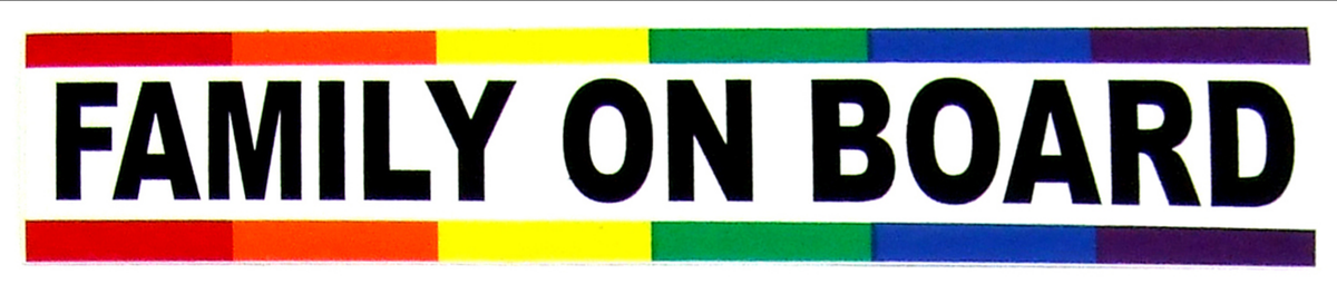 Family on Board Sticker – Out on the Street